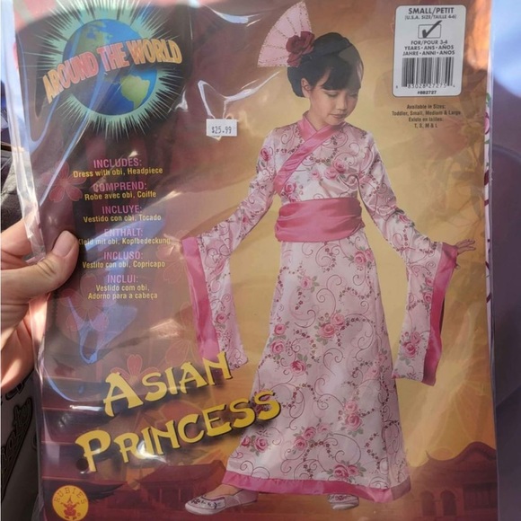 Costumes | Rubies Asian Princess Pink Child Girl Costume Geisha History ...